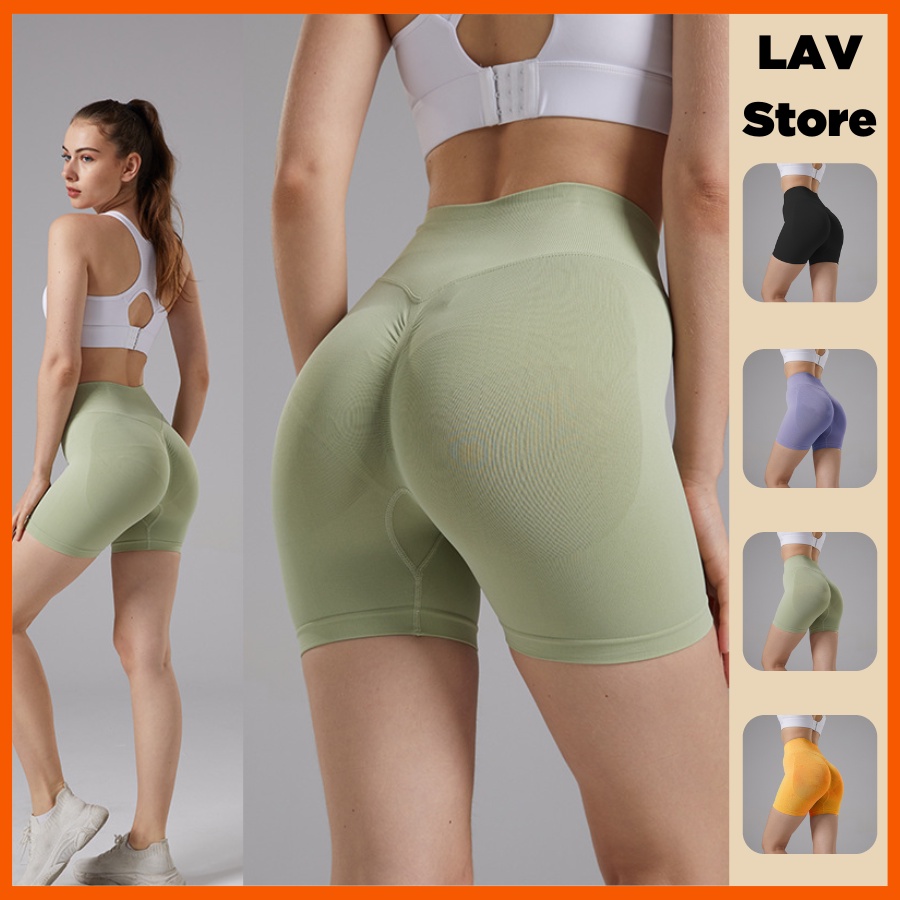 Quần legging đùi tập gym yoga MITAO nâng mông cạp cao gen bụng co dãn 4 chiều LAV store - MixASale