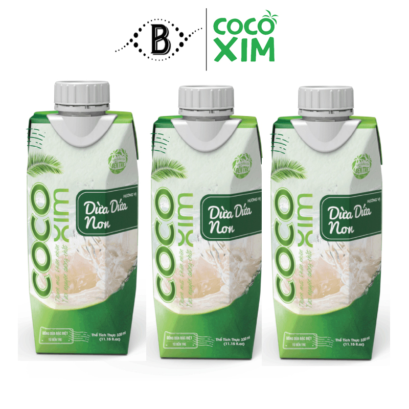 COMBO 2 Hộp Nước dừa Cocoxim vị Xiêm Xanh dung tích 1000ml/Hộp, Giao ...