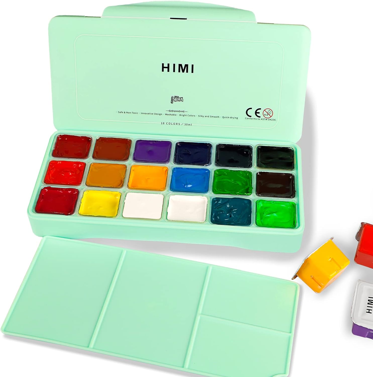 Màu Gouache HiMi dạng thạch bộ 18/24/36/48 màu | Lazada.vn