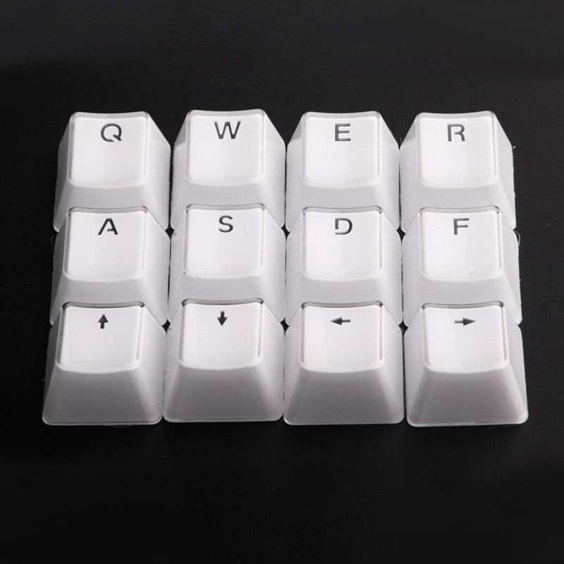 Keyboard Cap 104-Key Mechanical Keyboard Crystal Keycap Set Light ...