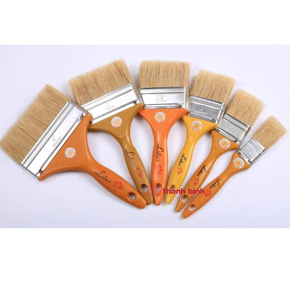 Combo 2 cái chổi quét sơn các loại rộng từ 2.5cm đến 10.2cm - chổi sơn ...