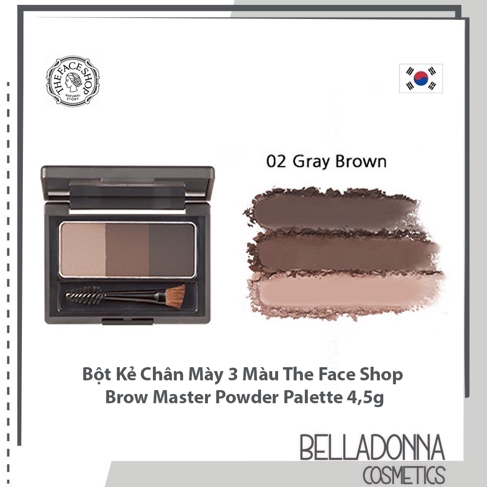 Bột Kẻ Chân Mày 3 Màu The Face Shop Brow Master Powder Palette 4,5g (2 ...