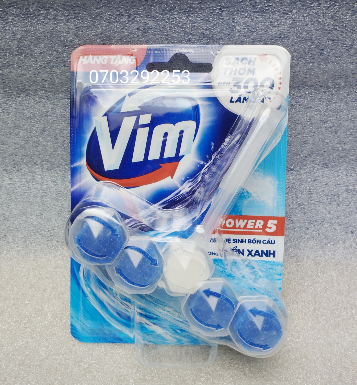 Combo 2 Vỉ Viên Vệ Sinh Treo Bồn Cầu VIM POWER Hoa Oải Hương 55g - MixASale