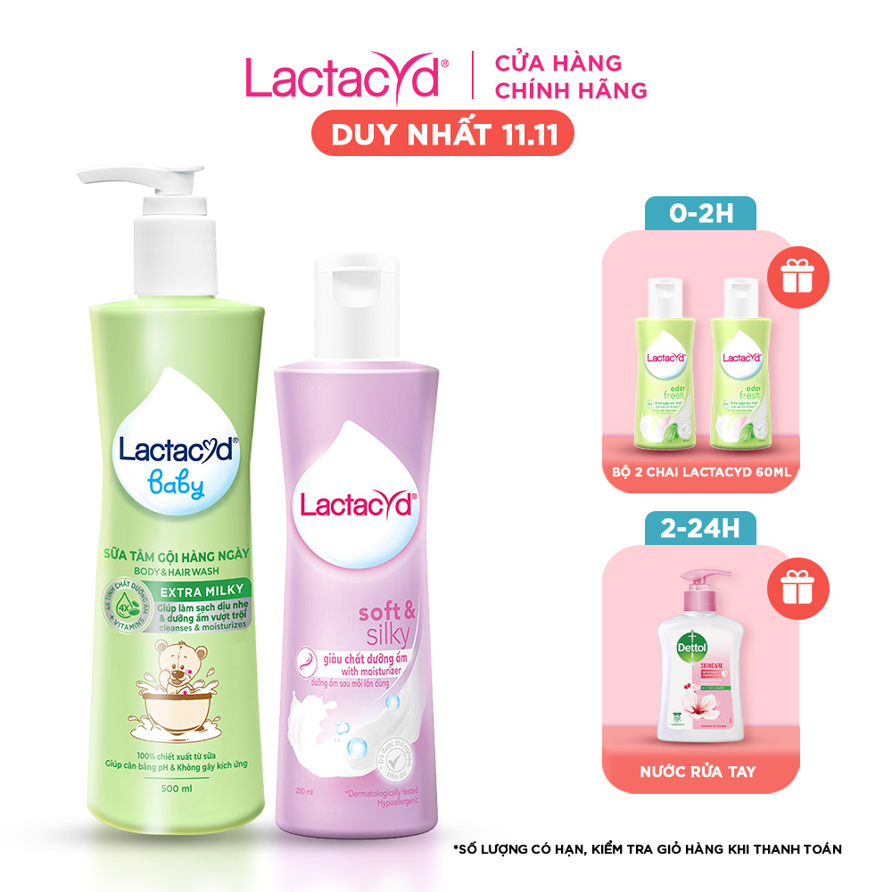 Bộ 2 chai Sữa Tắm Gội Trẻ Em Lactacyd Baby Gentle Care Bảo Vệ Dịu Nhẹ ...