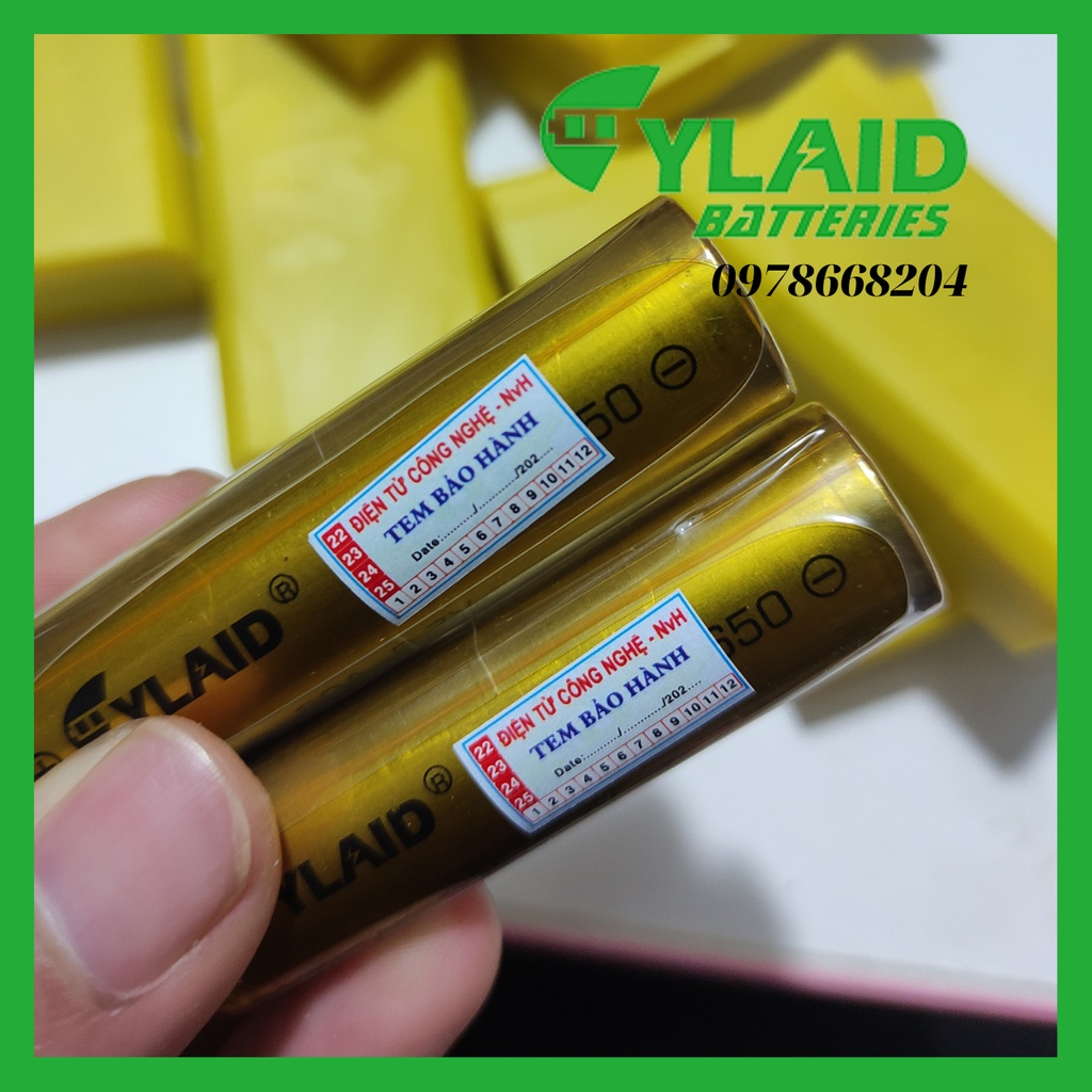Nhập RS0722 giảm 30k cho đơn 99kPin 18650 cylaid vàng 3100mAh 60A dung ...