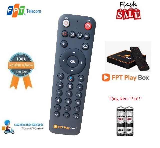 Remote Điều khiển FPT Play giọng nói TV FPT Play 2018 2019 2020- Hàng ...