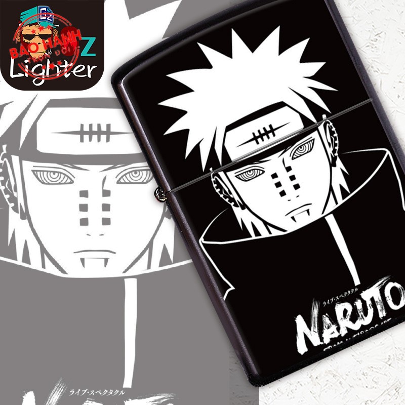 Bật Lửa Anime pain naruto akatsuki Mỹ Nhật Zippo Sơn Tĩnh Điện Hột Quẹt ...