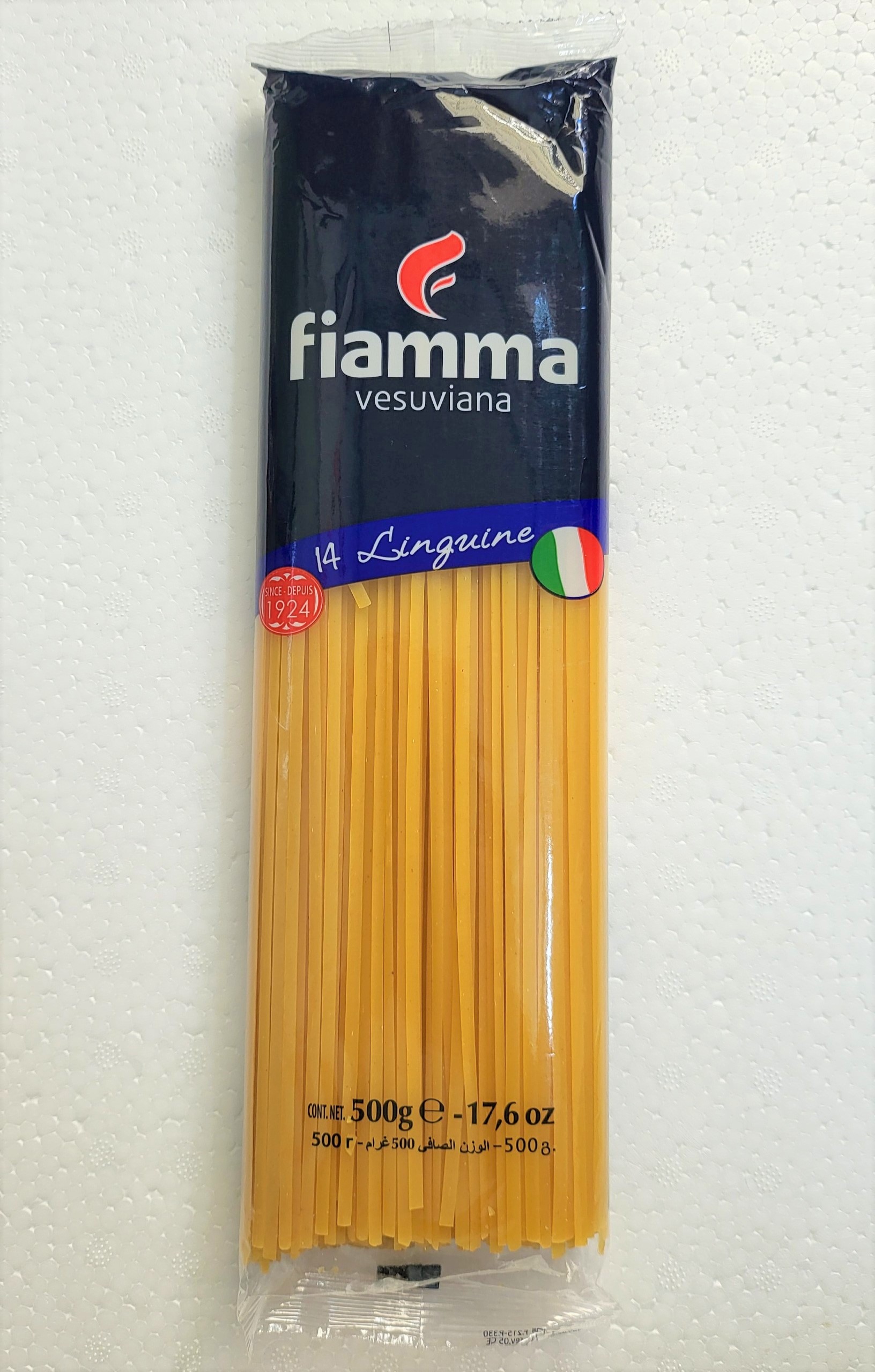[Gói 500g – SỐ 14] MÌ Ý (sợi dẹt) [Italia] FIAMMA No 14 Linguine Pasta ...
