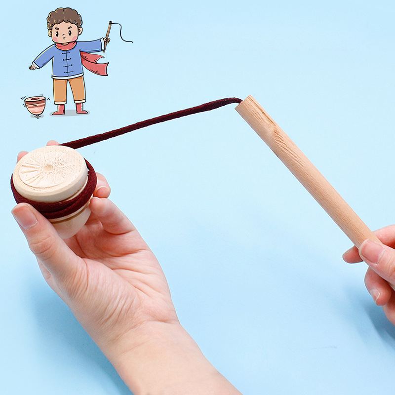 Con Quay Bằng Gỗ Hàng Cực Đẹp Tặng Kèm Dây | Lazada.vn