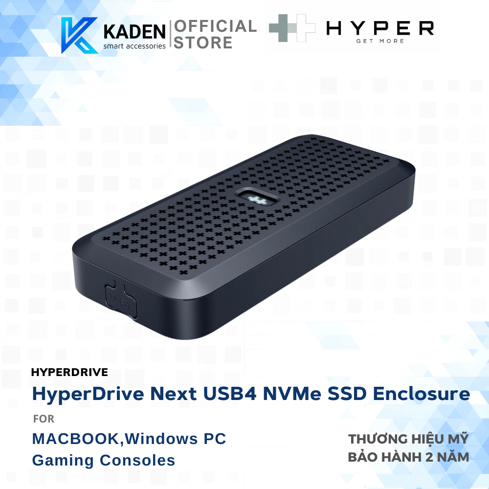 Box Ổ Cứng SSD Hyperdrive Next Usb4 Nvme Ssd Enclosure (Tặng Kèm Túi ...