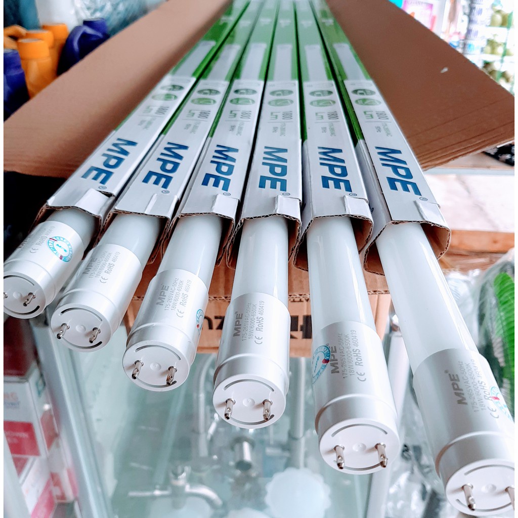 [HOT] Bộ Máng, Bóng Đèn Led Tuýp MPE 18W 1m2 1,2m - 0,6m 6 tấc 60cm màu ...