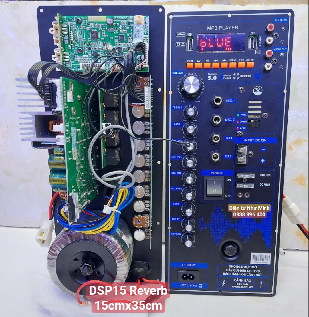 MẠCH LOA KÉO DSP15 kích thước 14,5*35cm - Dùng Loa Bas 30-40 đôi hoặc đơn | Lazada.vn