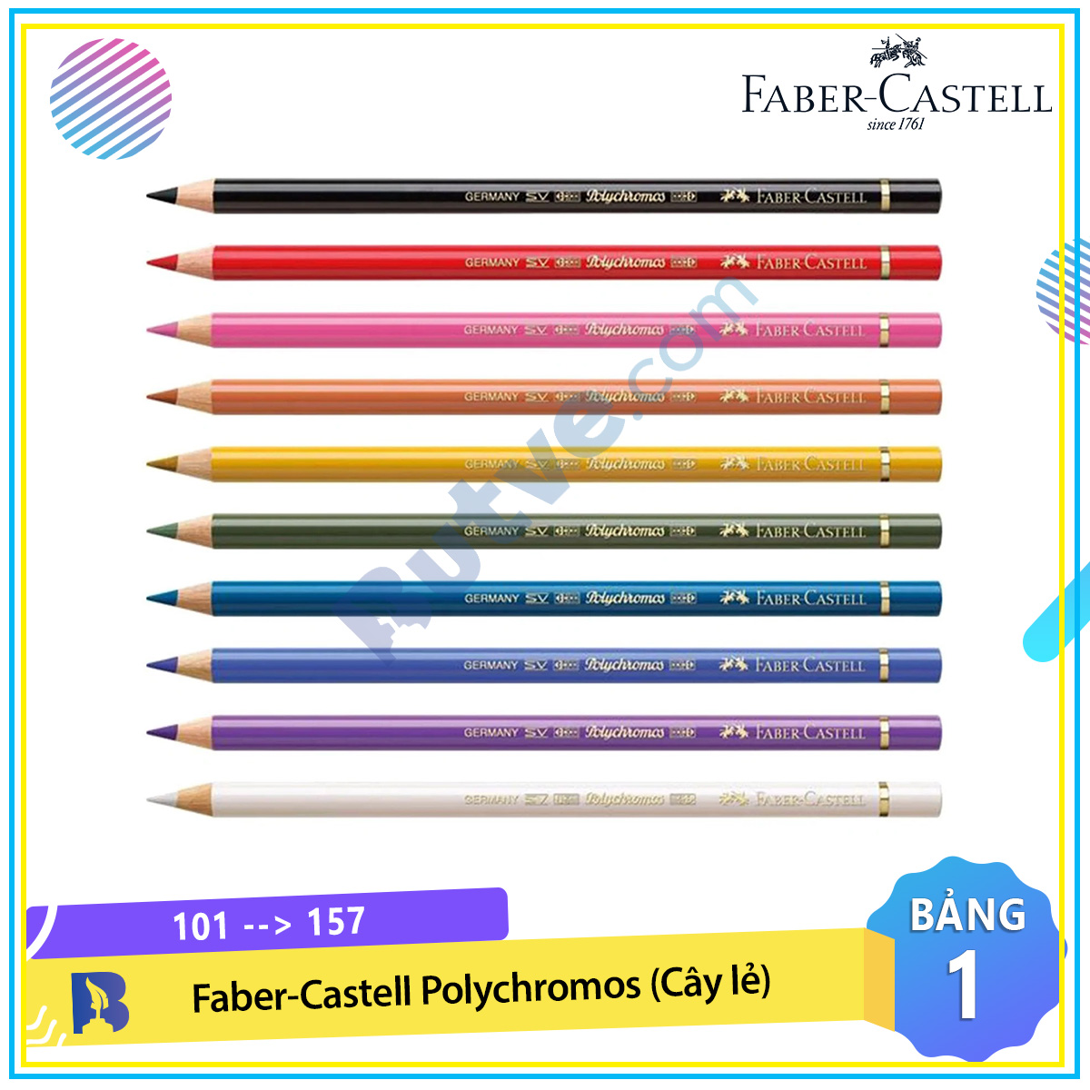 Gôm tẩy chì màu, sáp màu, chì đen FABER CASTELL GRIP (Mã SP:FB-G-Grip) - MixASale