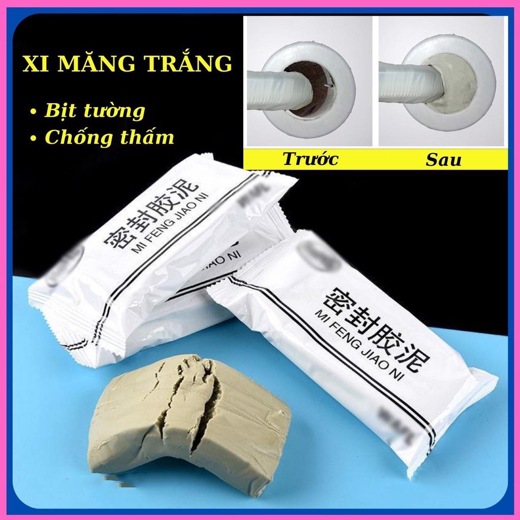 (XI MĂNG DẺO) Xi Măng Trắng Dẻo Bịt Lỗ Điều Hoà, Đường Ống Nước Siêu ...