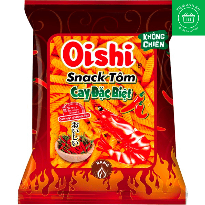 Snack Oishi gói lớn 73g các vị phồng cá tôm bắp. - BimBim Các Vị - MixASale