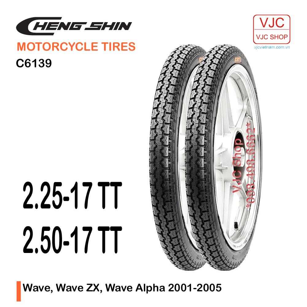 Vỏ xe máy Cheng Shin 2.50-17 C6139 loại dùng ruột - MixASale