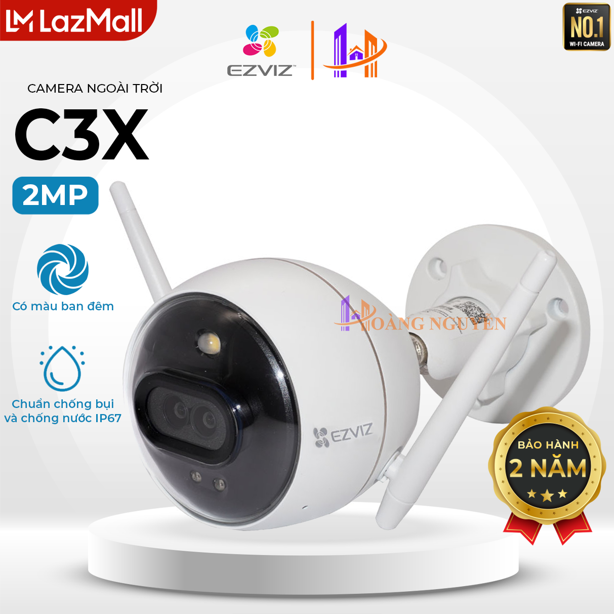 [LAZMALL] Camera IP WIFI EZVIZ C3X 1080P 2.0MP - CS-CV310 2.0MP Công ...