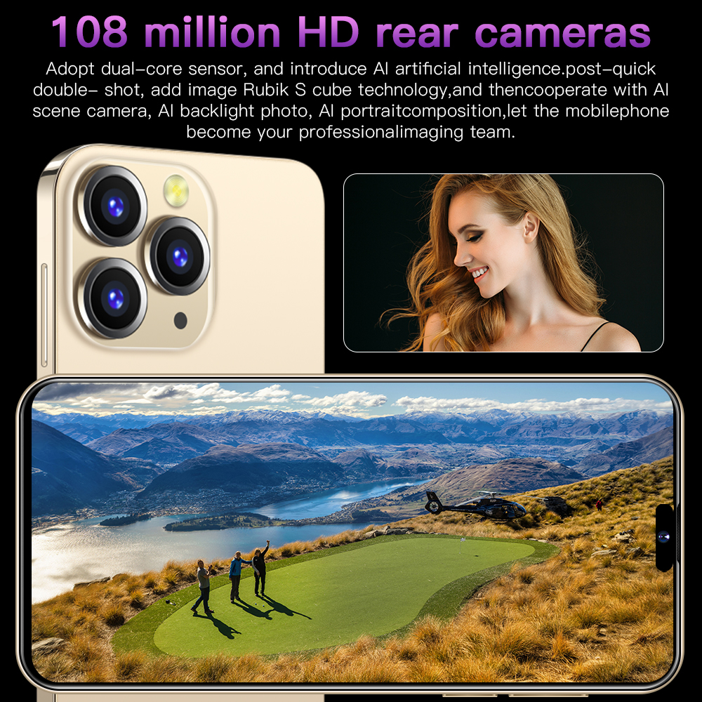 i14 Pro max dien thoai giá rẻ Thẻ Sim Màn Hình 6.7inch Bộ nhớ 8256GB ...