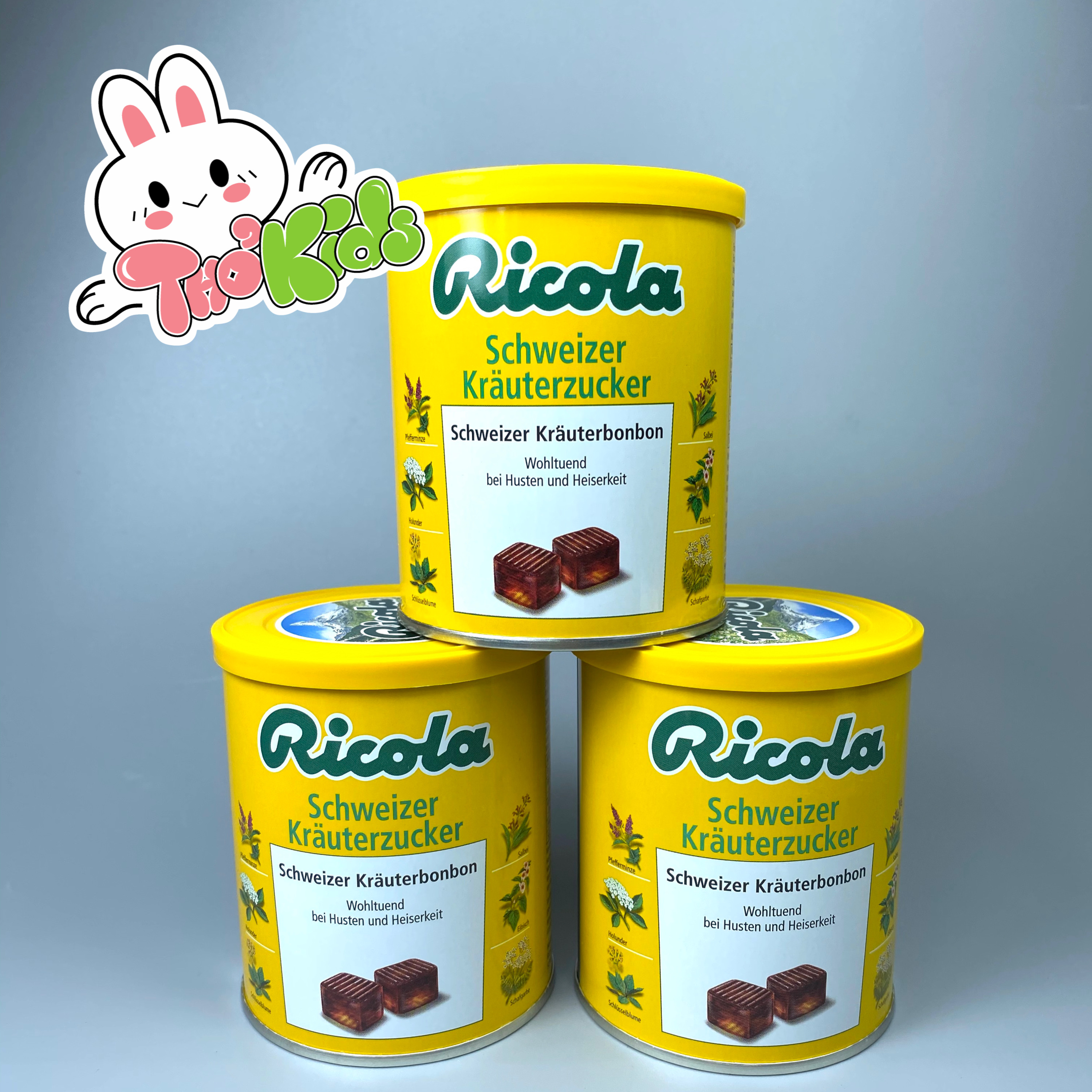 Date 112025 kẹo ngậm ho thảo dược Ricola nhập khẩu Đức hộp 250gr 180 ...