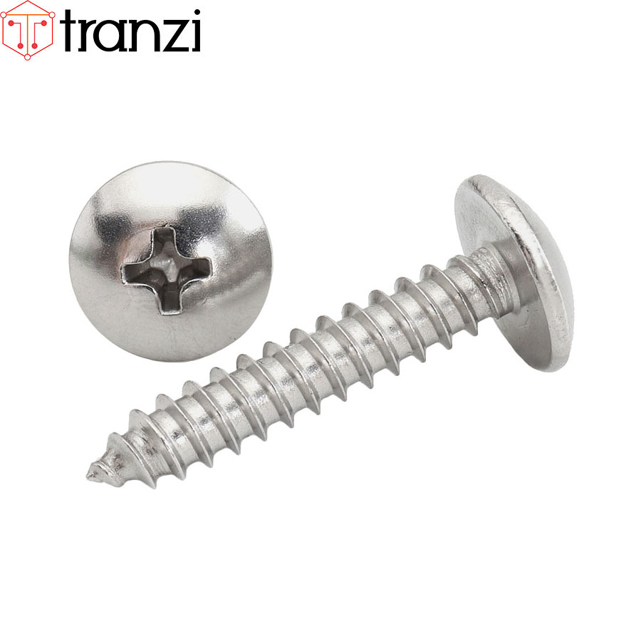 Vít bake đầu dù đuôi nhọn ren thô inox 304 M3 M4 M5 M6 | Lazada.vn