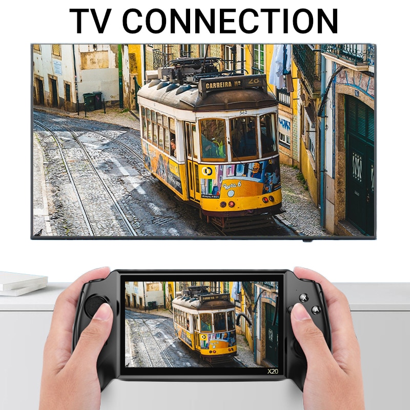 POWKIDDY X20 Portable Retro Handheld Video Game Console Bulit-In 3000 ...