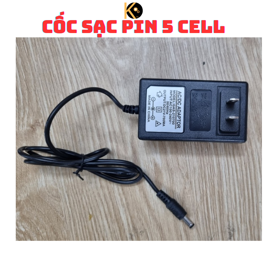 Sạc pin 3s 12V - 5s có đèn báo đầy tự ngắt sạc pin máy khoan bắn vít ...