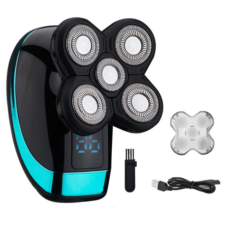 5-In1 Shaver 4D Men's Rechargeable Bald Head Electric Shaver 5 Floating ...