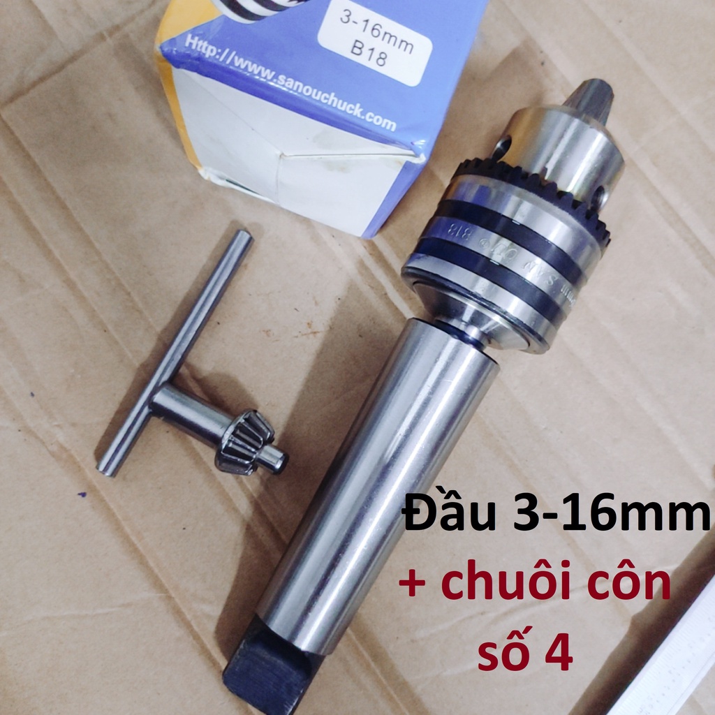 Bộ đầu kẹp mũi khoan 3-16mm + chuôi côn MT2/ MT3/ MT4 | Lazada.vn