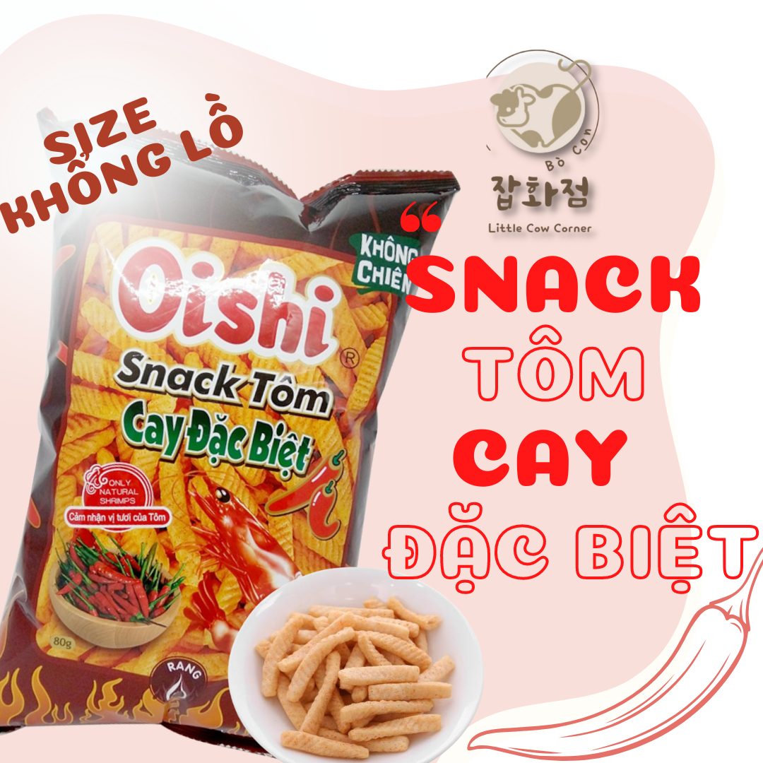Snack Bim Bim Oishi Snack Tôm Cay Đặc Biệt 75g Siêu To Khổng Lồ | Lazada.vn
