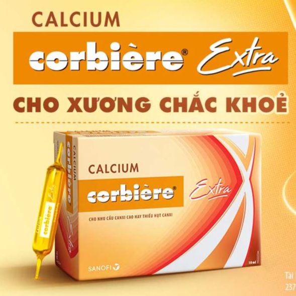 CALCIUM corbiere Extra Kids hộp 30 ống - Bổ sung canxi cho trường hợp thiếu hụt canxi | Lazada.vn