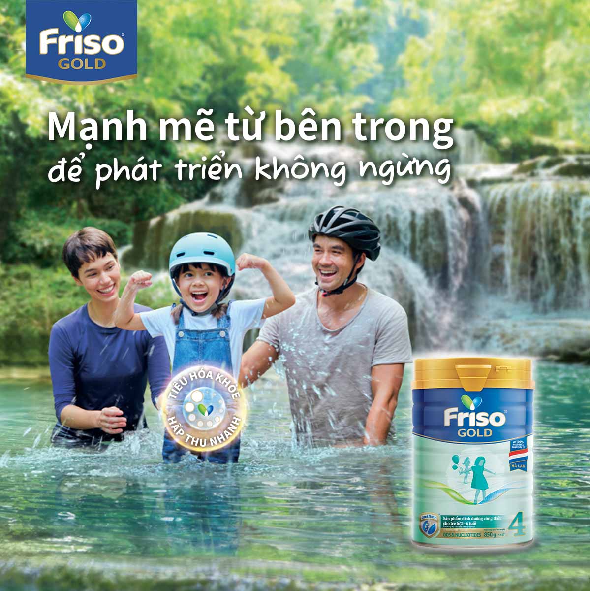 Bộ 2 lon sữa Bột Friso Gold 4 lon thiếc 1.4KG-cho trẻ từ 2-6 tuổi Tặng ...