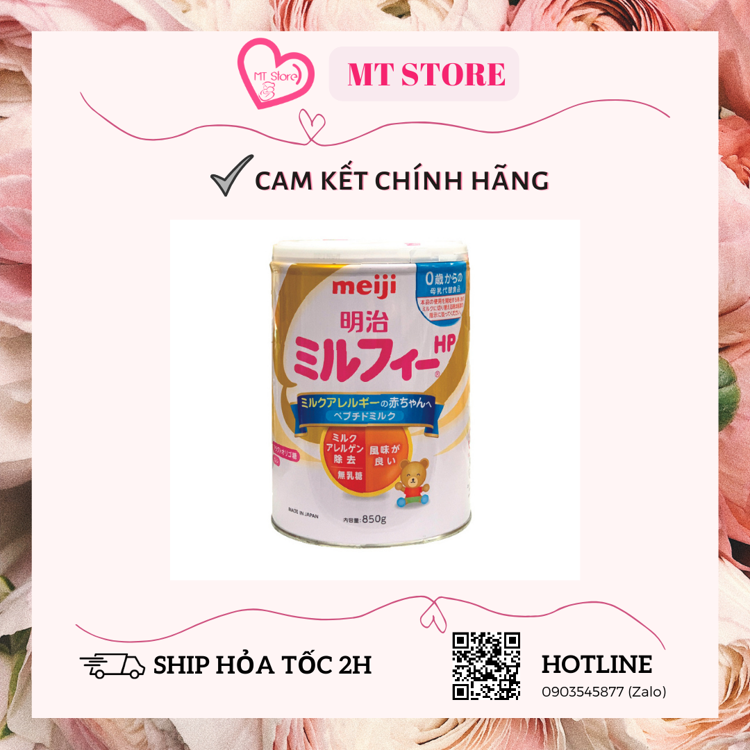 Date 11.2024 Sữa bột Meiji HP Nhật cho bé dị ứng đạm bò lon 850g - MixASale