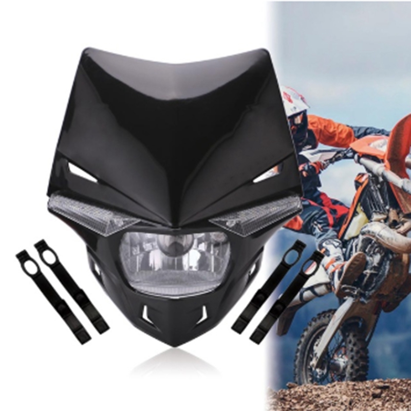 Universal Motorcycle Headlight Dirt Bike Motocross Dual Sport Head ...