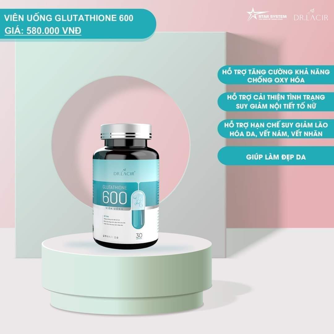 Viên Uống Trắng Da Glutathione 600 Dr Lacir Nhập Khẩu Nhật Bản | Lazada.vn