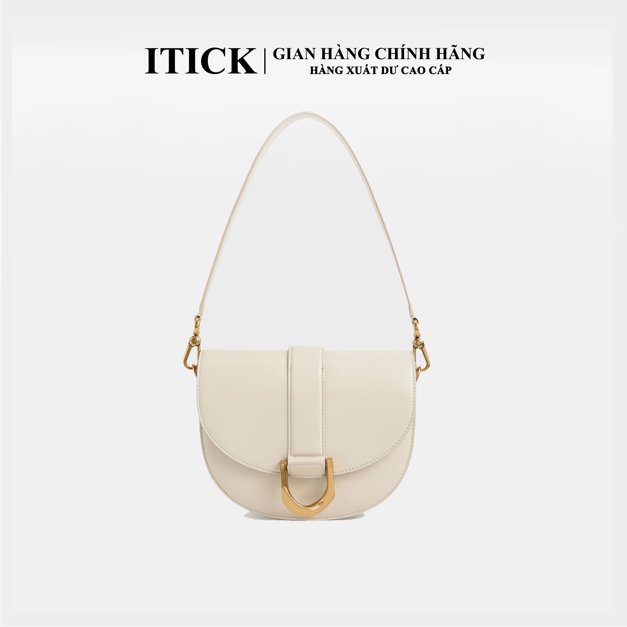 Túi Yên Ngựa Kẹp Nách Da Mềm ITICK Khóa Bấm Nắp Gập Bản Cao Cấp FullBox ...