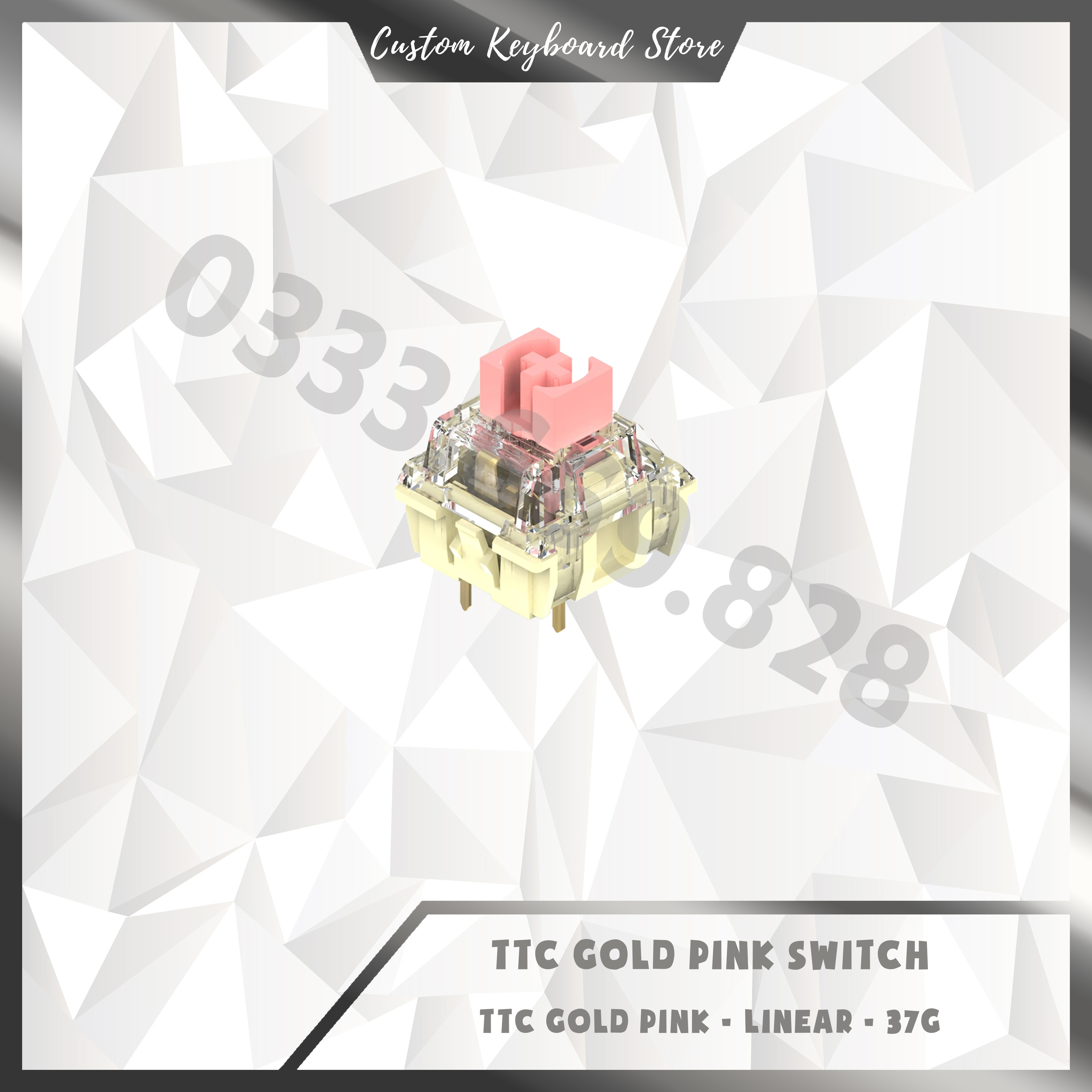 TTC Gold Pink Switch Cho Bàn Phím Cơ - Switch Linear - Switch Lực Bấm ...