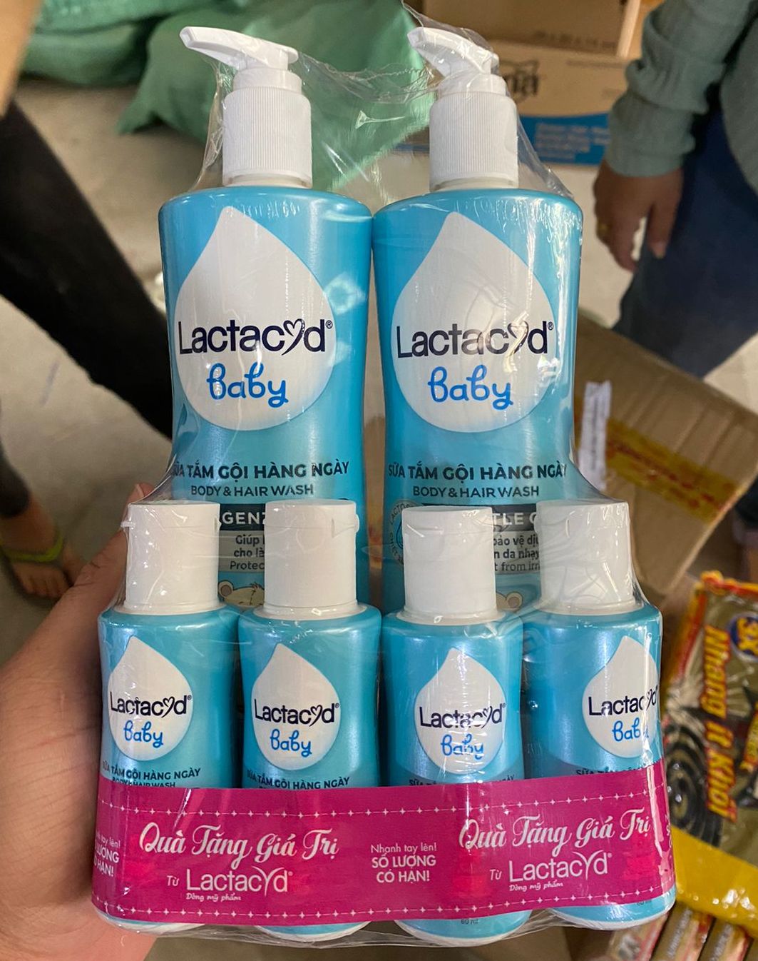 60 ml Chai sữa tắm em bé lactacyd milky 60ml (tiện lợi khi đi du lịch ...