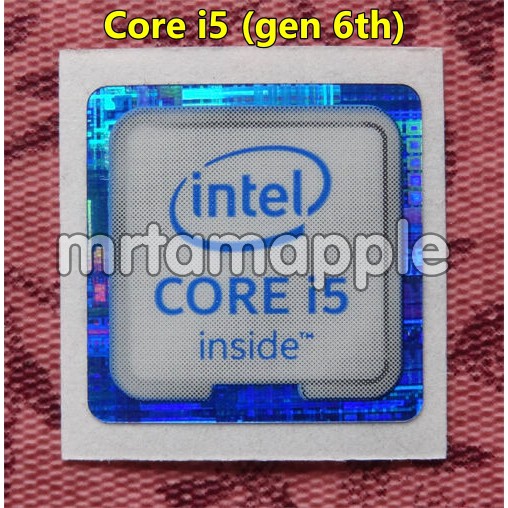 TEM DÁN STICKER LOGO INTEL CORE I3 I5 I7 I9 GEN2 GEN 3 GEN 4 GEN5 GEN 6 ...