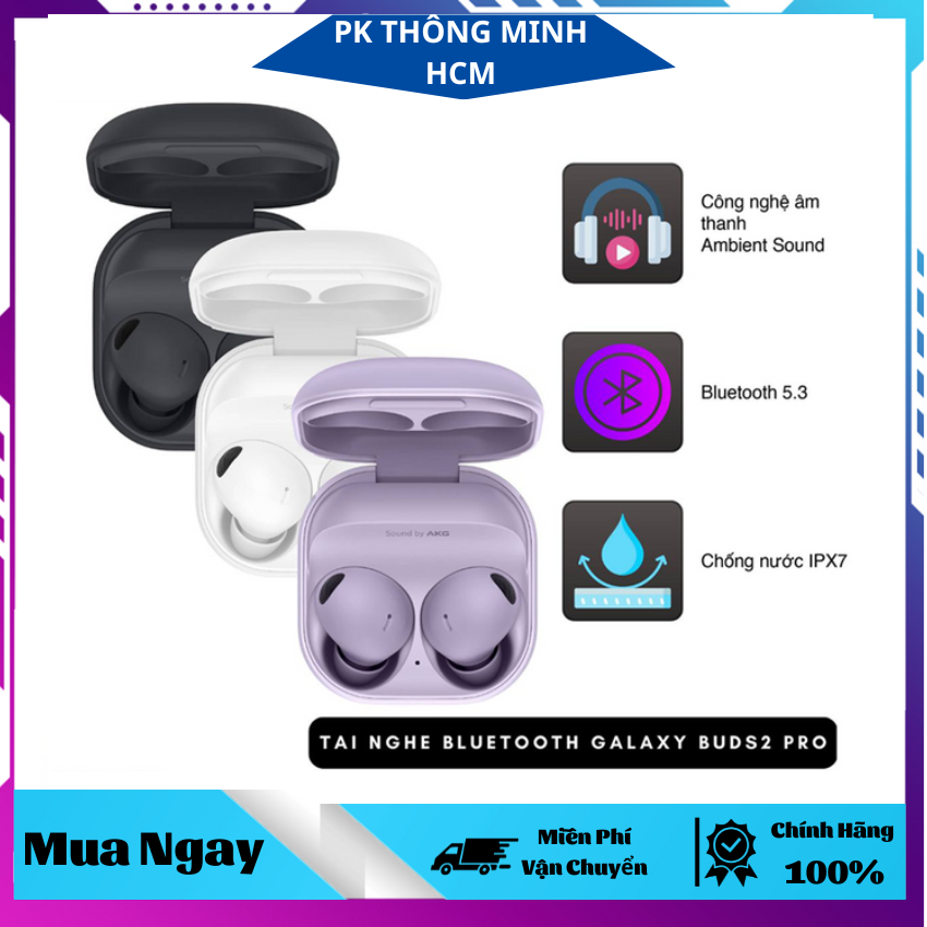 [ Mẫu 2024 ] Tai Nghe Buds2 Pro (Đen Graphite) Buds 2 Pro - Bluetooth ...