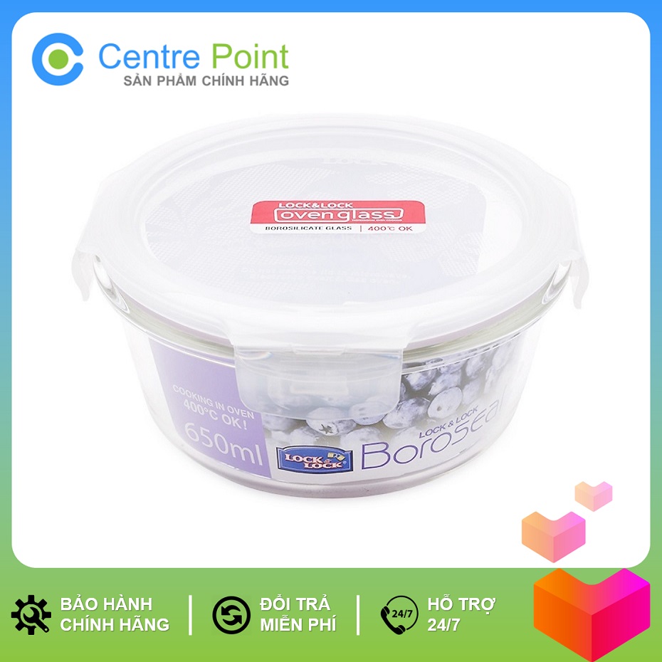 Hộp thủy tinh chịu nhiệt cao cấp Lock&Lock LLG831 650ml | Lazada.vn