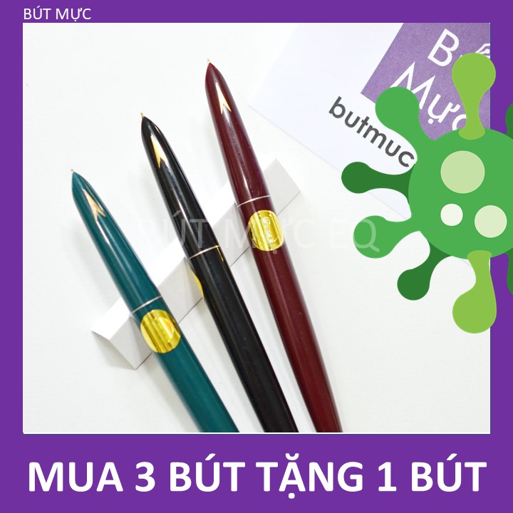 Combo 03 Bút Máy Kim Tinh Hero 331 ba màu xanh, đỏ, đen | Lazada.vn