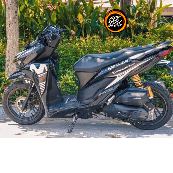 Tem rời dán xe vario 150 movistar dán xe đen | Lazada.vn