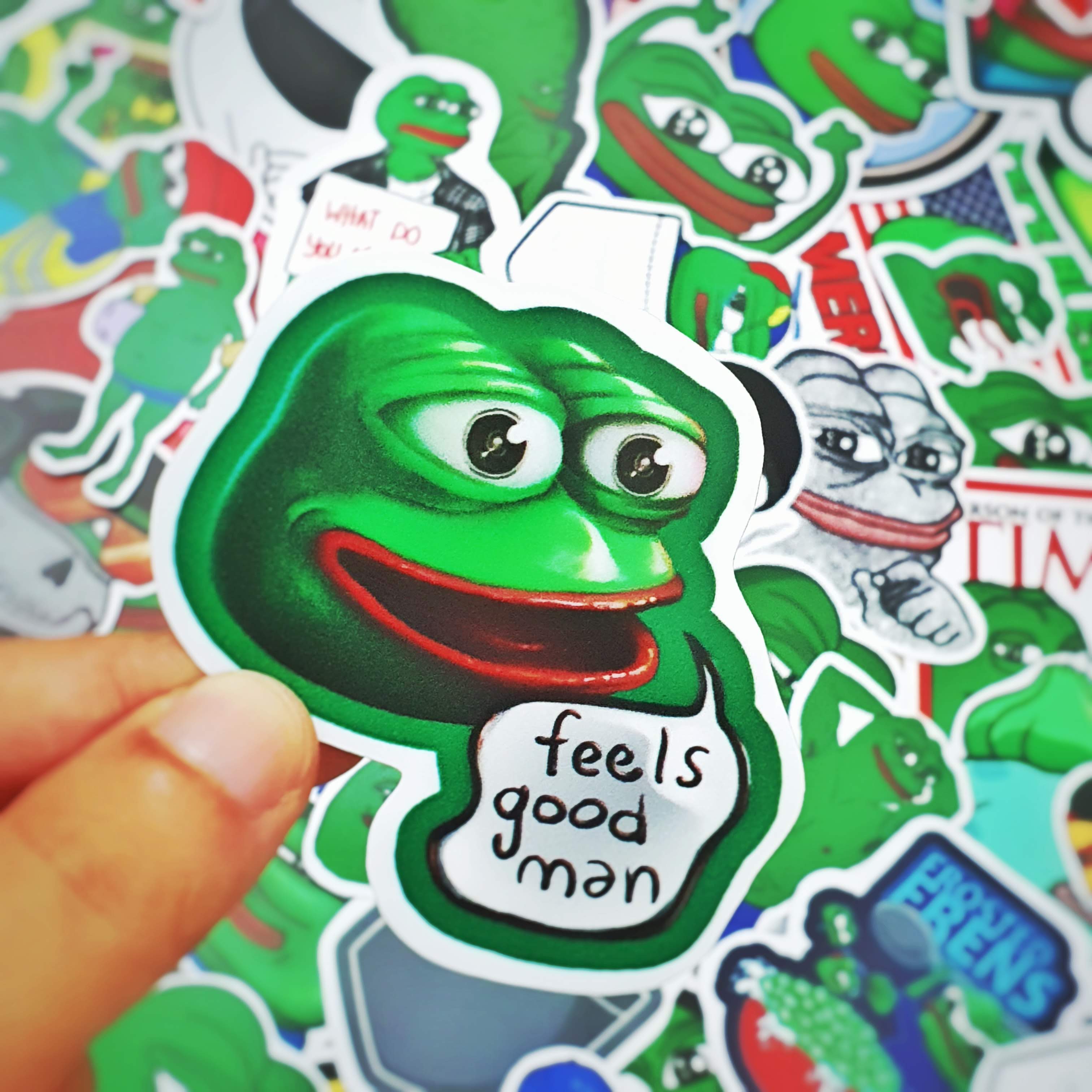 Bộ hình dán PEPE MEME TROLL sticker pvc chống nước cao cấp, không bay ...