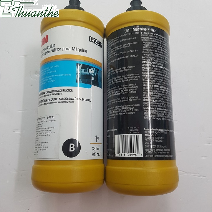Bát đánh bóng xe 3M PN 05996 chai 1 lít - 3M Mechine polish PN 05996 ...