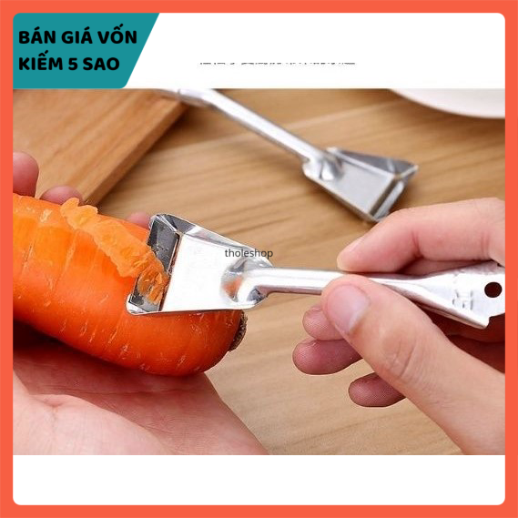 [HCM]Dụng cụ gọt vỏ rau củ - Đồ bào củ inox - Công cụ gọt vỏ trái cây ...