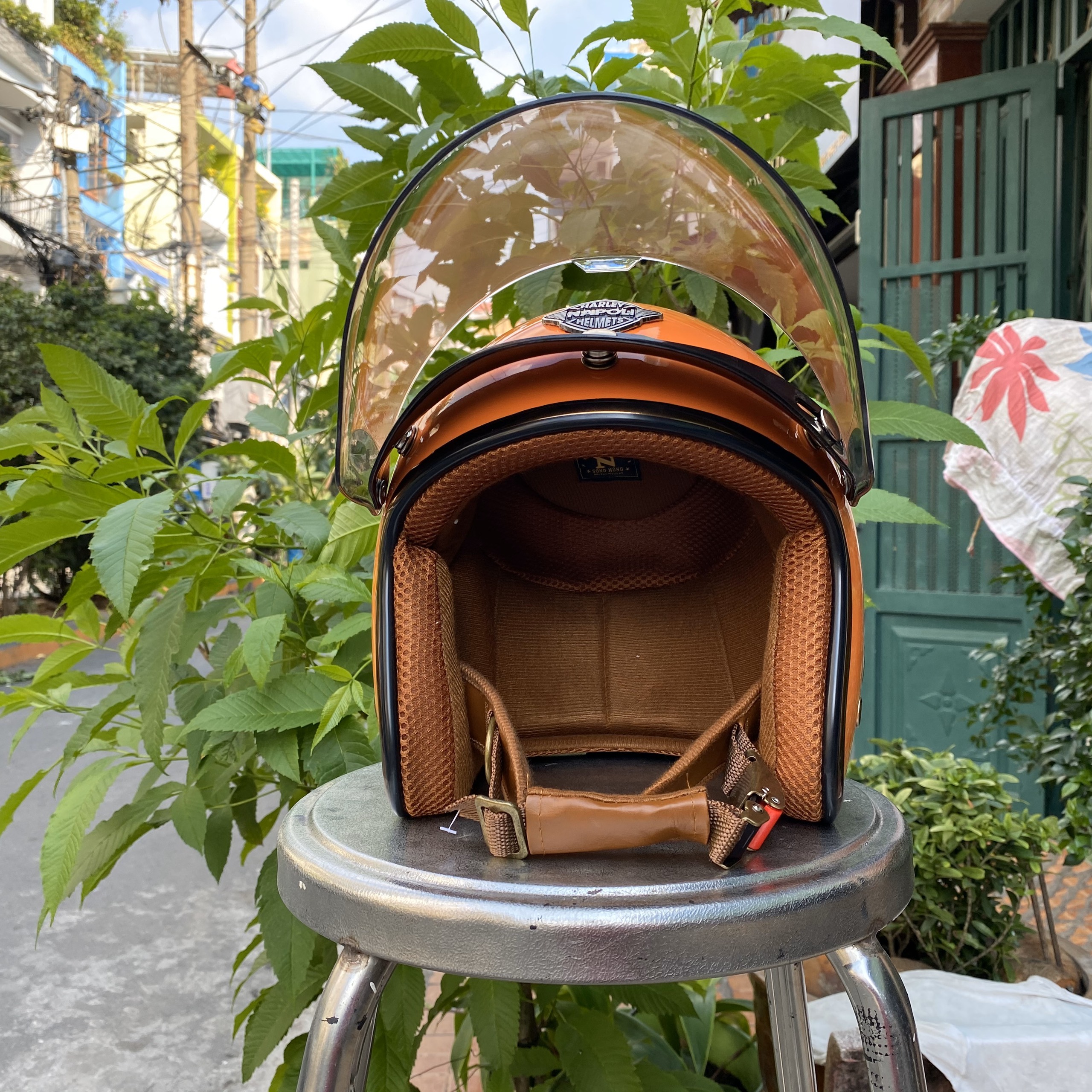 Kính chắn gió mũ bảo hiểm 3/4 đầu và 1/2 đầu loại dài ôm hết cằm - Kính ...